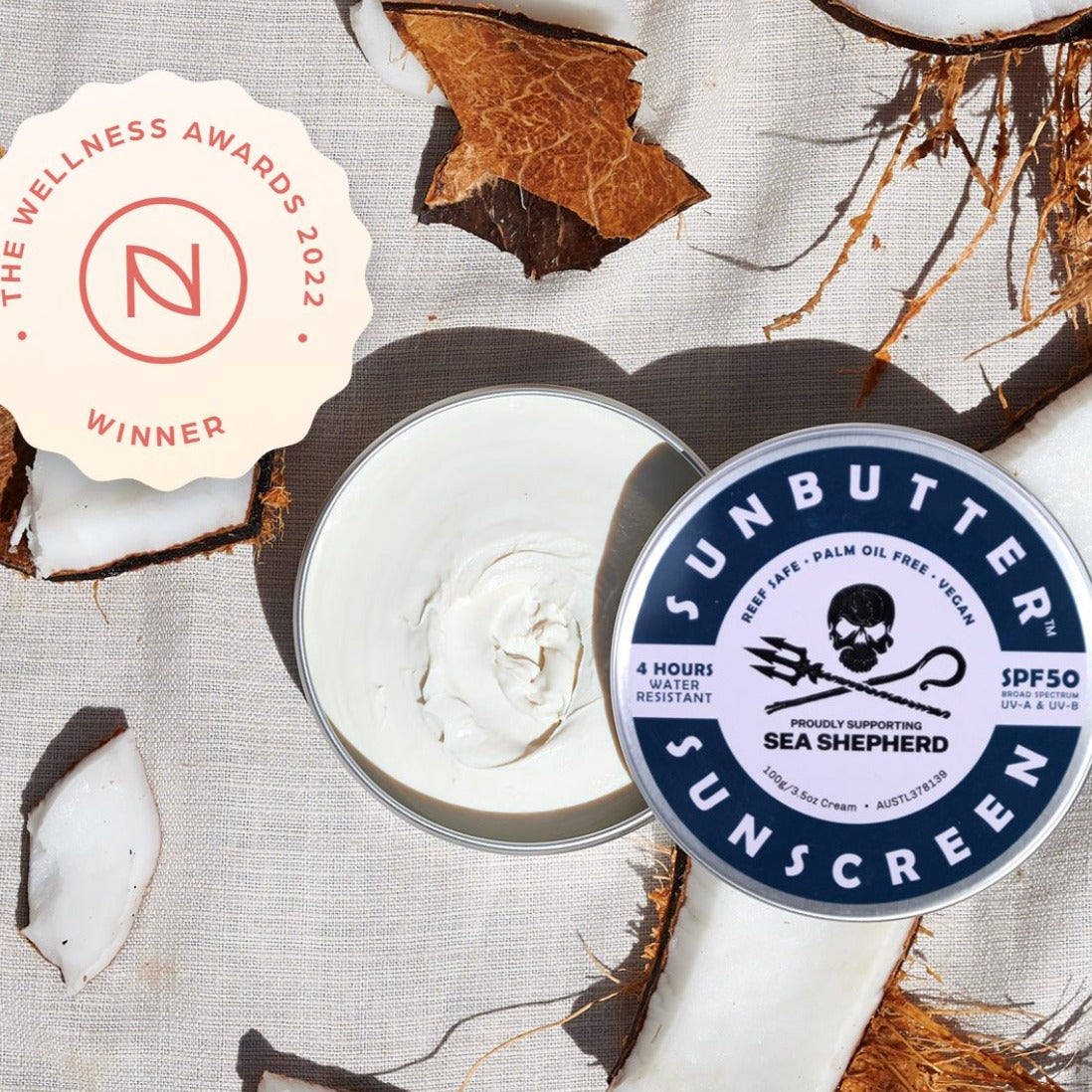 Sea Shepherd X SunButter Sunscreen SPF50 100g – Be Gaia